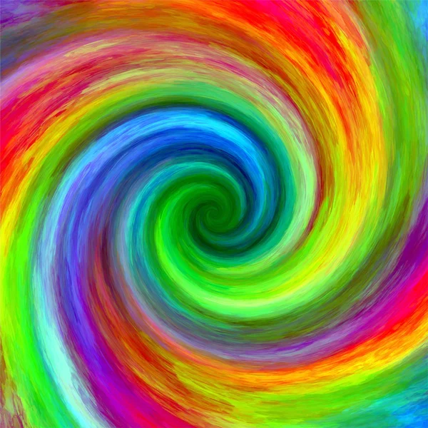 Abstract art swirl rainbow colorful oil draw grunge background — Stock ...