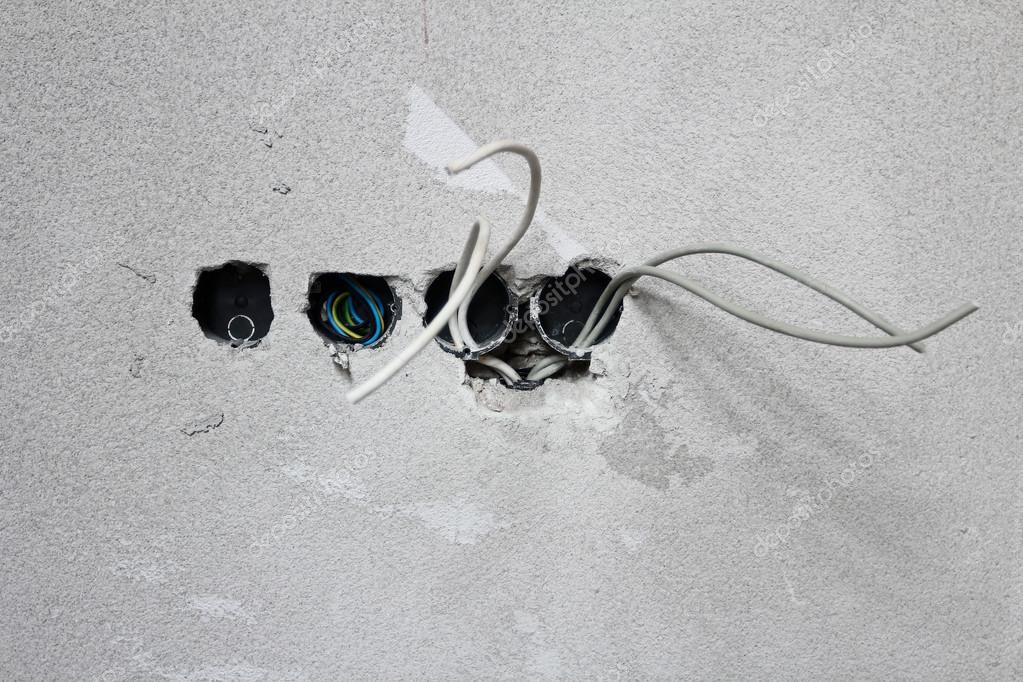 Electrical wall sockets — Stock Photo © roman023 #65134979