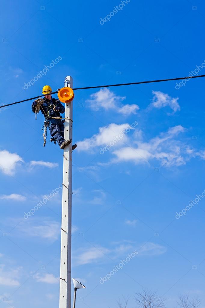 Work on a pole — Stock Photo © roman023 #68609599