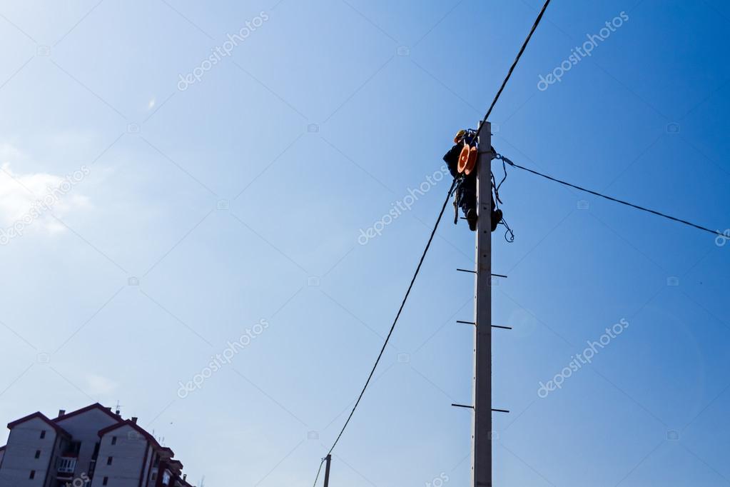 Work on a pole — Stock Photo © roman023 #68610023