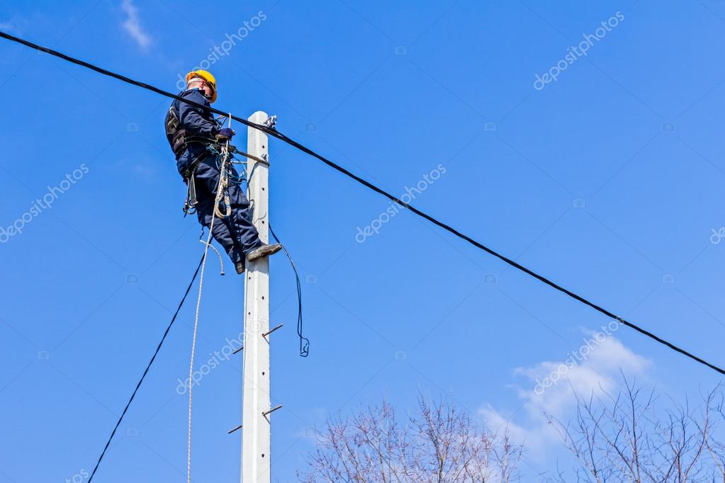 Work on a pole — Stock Photo © roman023 #68610141