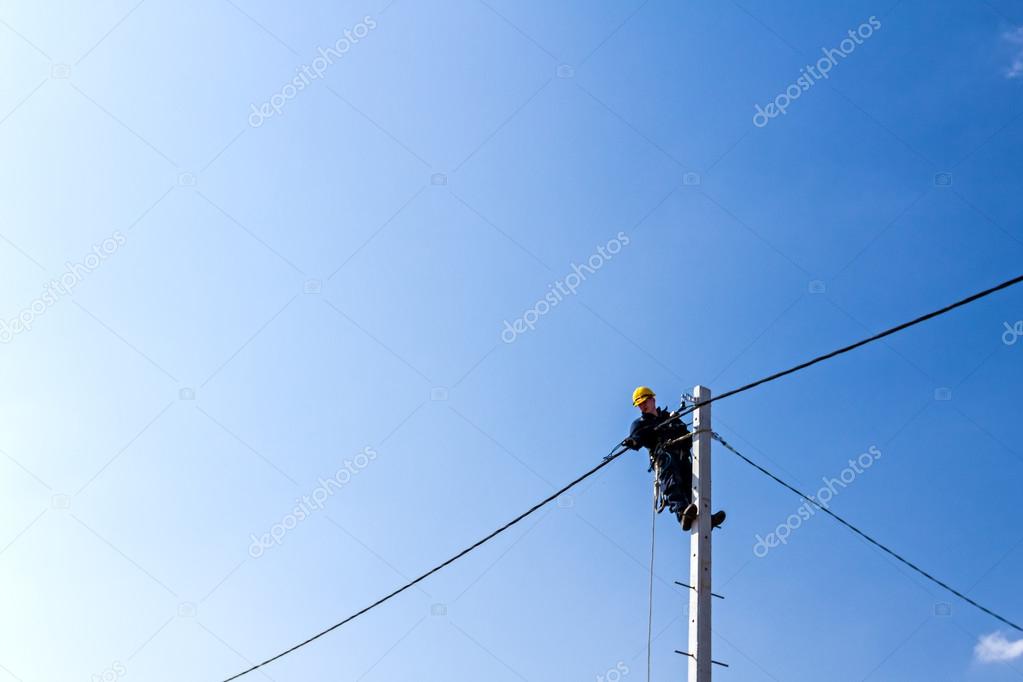 Work on a pole — Stock Photo © roman023 #68610189