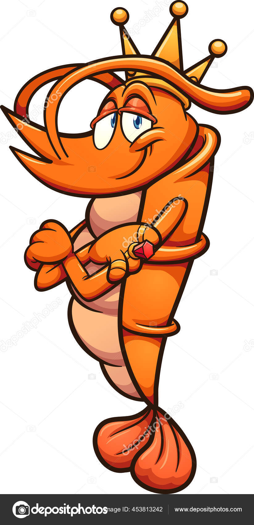 Angry Shrimp Cartoon