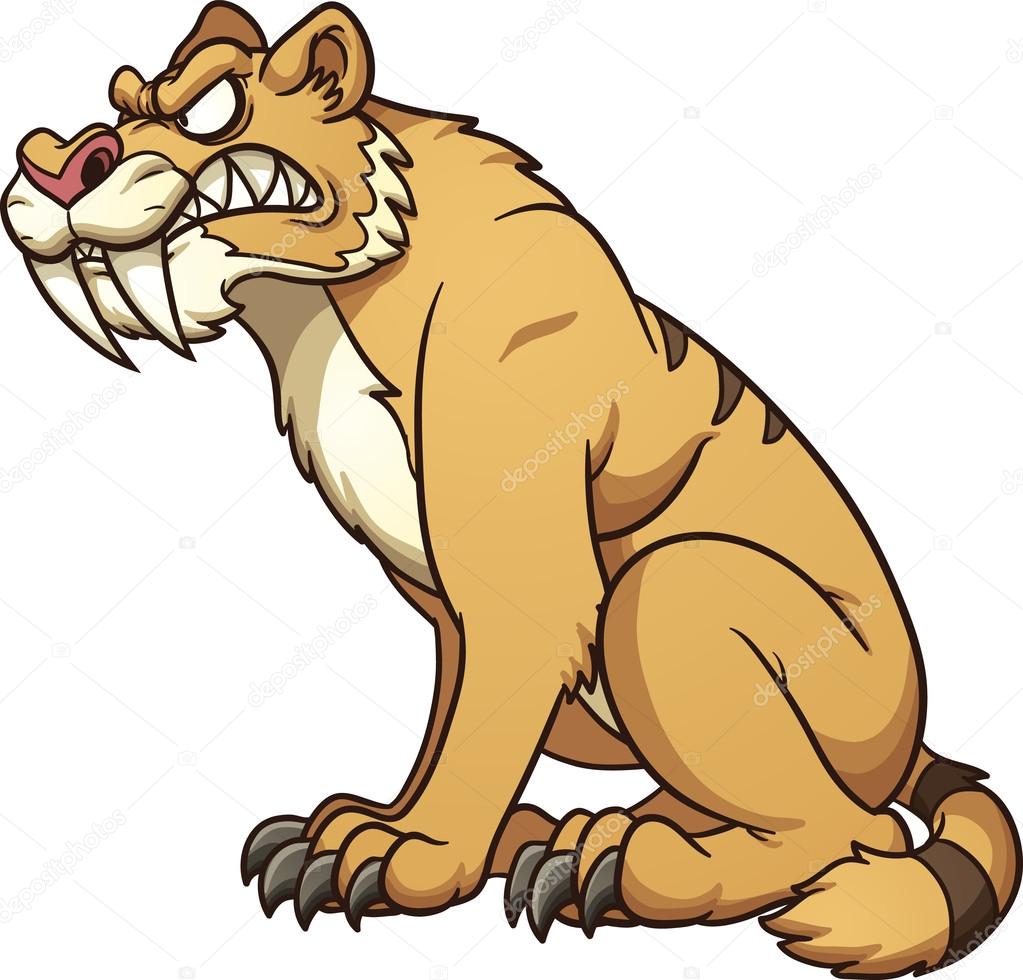 Tigre Dientes De Sable Dibujo Fotos De Tigre Diente De Sable De Stock