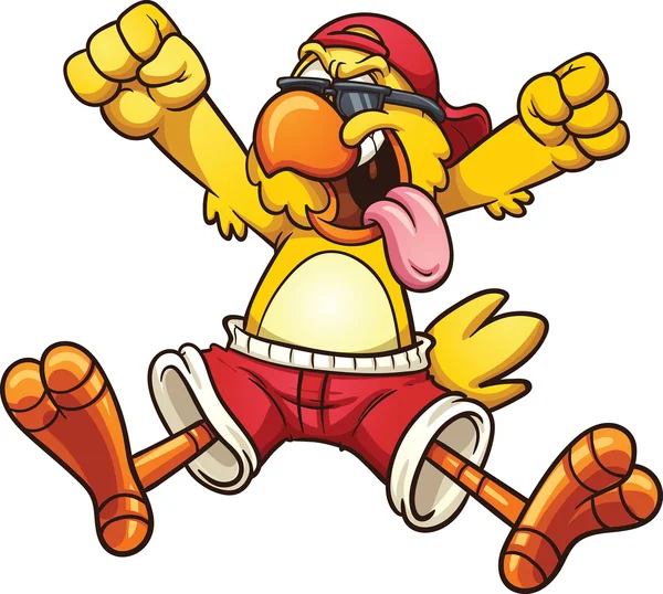 El pollo loco imágenes de stock de arte vectorial | Depositphotos