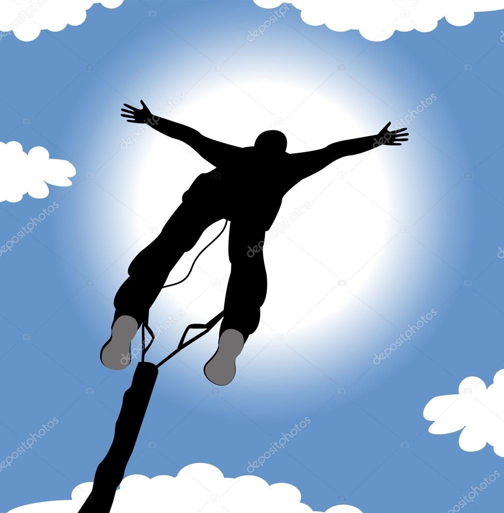 Bungee jumping Stock Vector by ©passiflora 76260925
