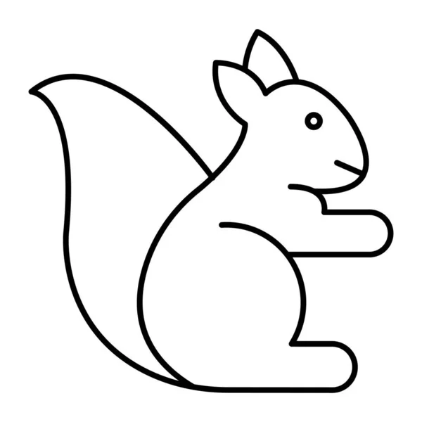 Simple Squirrel Outline