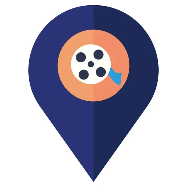 Cinema location icon Stock fotók, Cinema location icon Jogdíjmentes ...