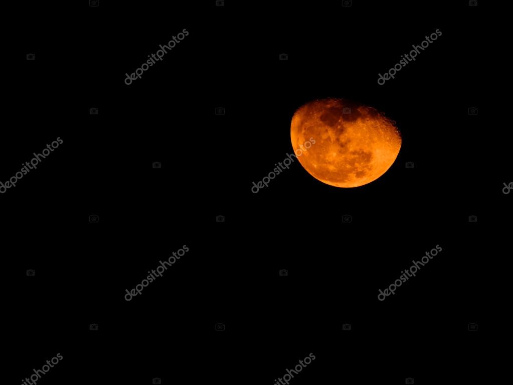 Orange moon Stock Photo by ©Jayjaynaenae 56870927