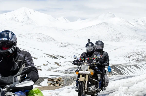 Bikers group at highest motorable Road. – Stock Editorial Photo ...