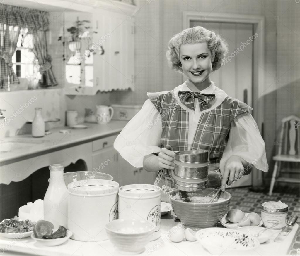 Goddess baking in the kitchen — Stock Photo © everett225 #57714937
