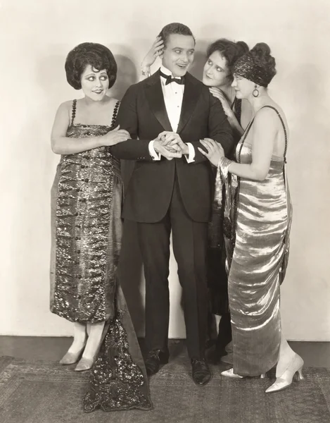 Surrounded by women Stock Photos, Royalty Free Surrounded by women ...