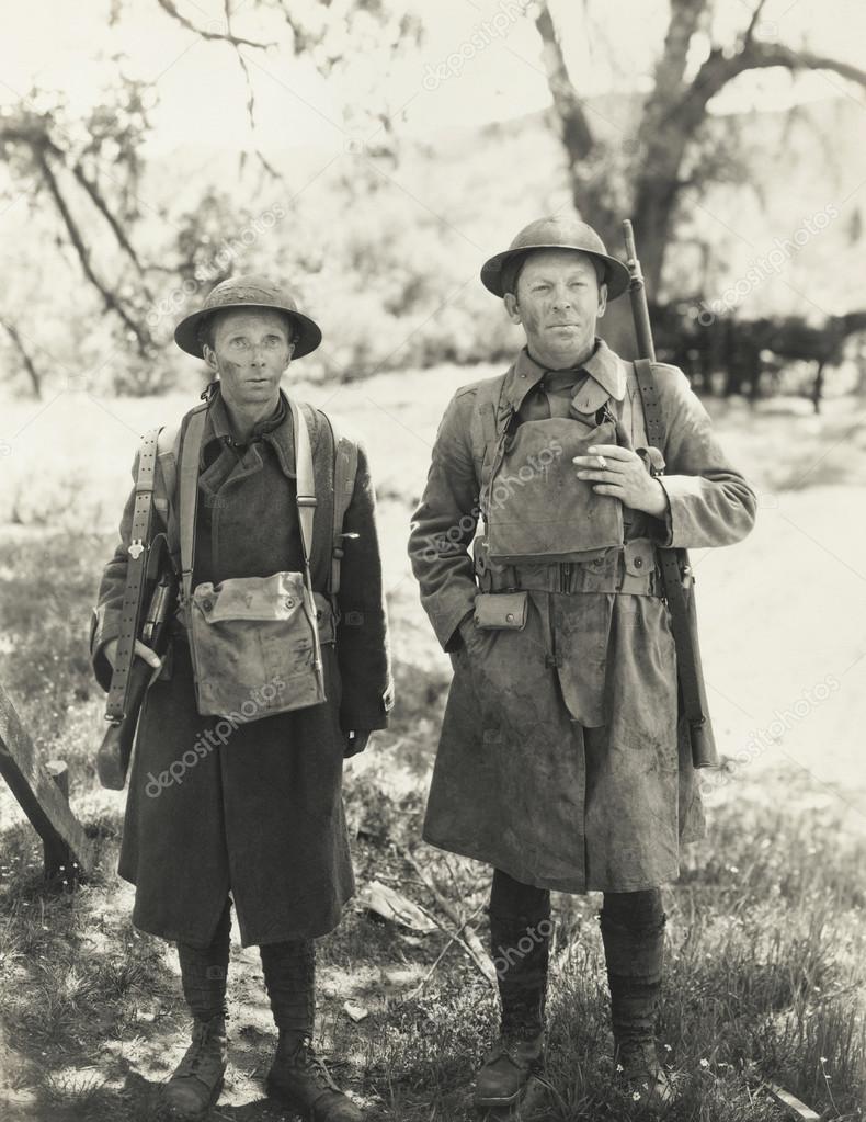 Soldiers standing in the forest — Stock Photo © everett225 #82898778