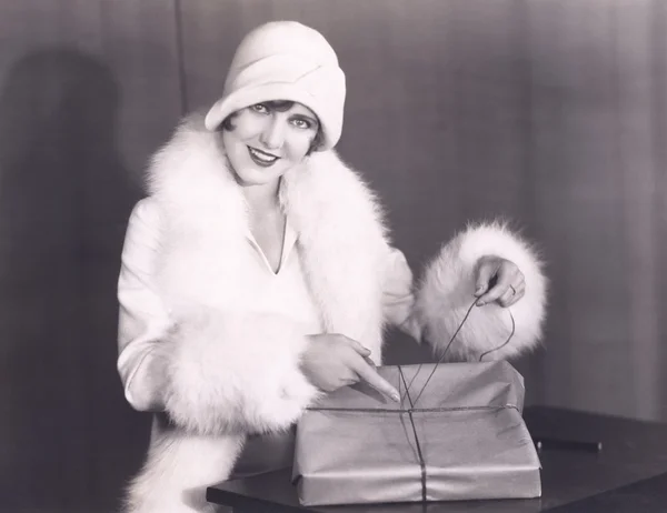 Flapper Fur Coat On