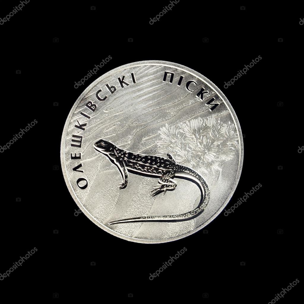 Ukraine commemorative silver coin hryvni Stock Photo by ©sementer 97685198
