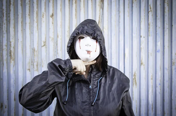 Female masked killer — Stock Photo © celiafoto #56543747