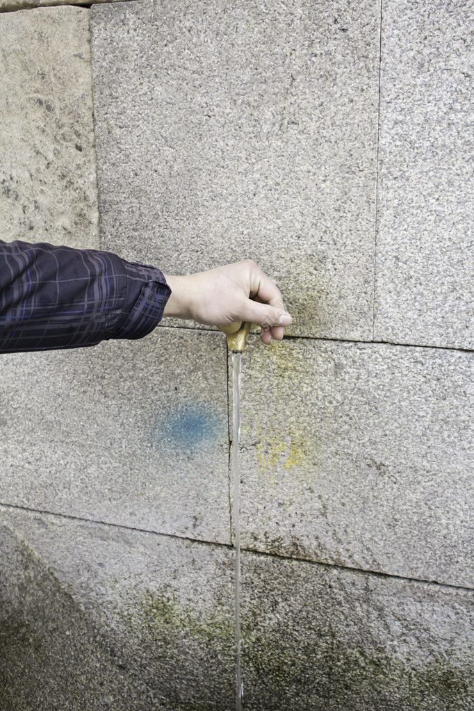 Pressing tap water — Stock Photo © celiafoto #64510919