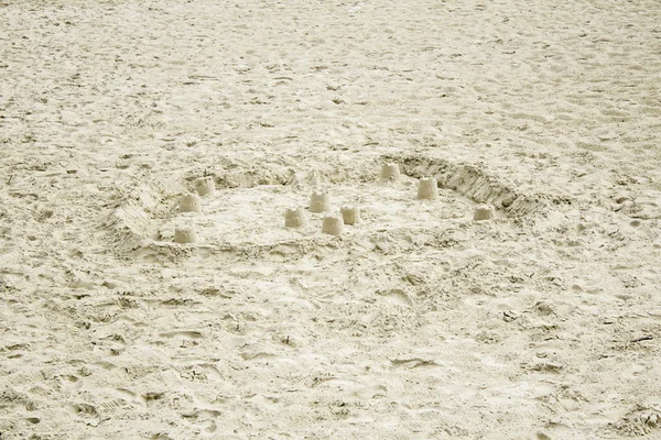 Sandcastle on beach Stock Photos, Royalty Free Sandcastle on beach ...