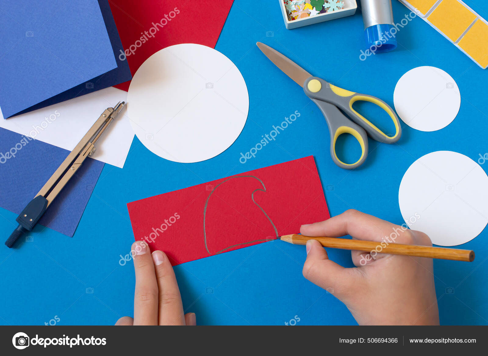 Making Christmas Card Voluminous Snowman Original Project Children Diy ... Making Christmas Card Voluminous Snowman Original Project Children Diy ...