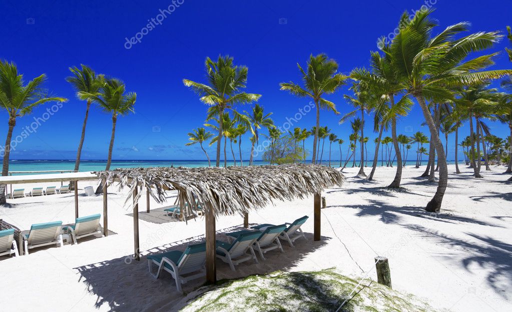 Beach on the tropical island Stock Photo by ©Denis Burdin 105480798