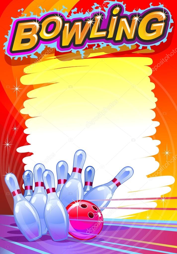 Bowling banner. Cartoon Stock Vector by ©VitD 94848388