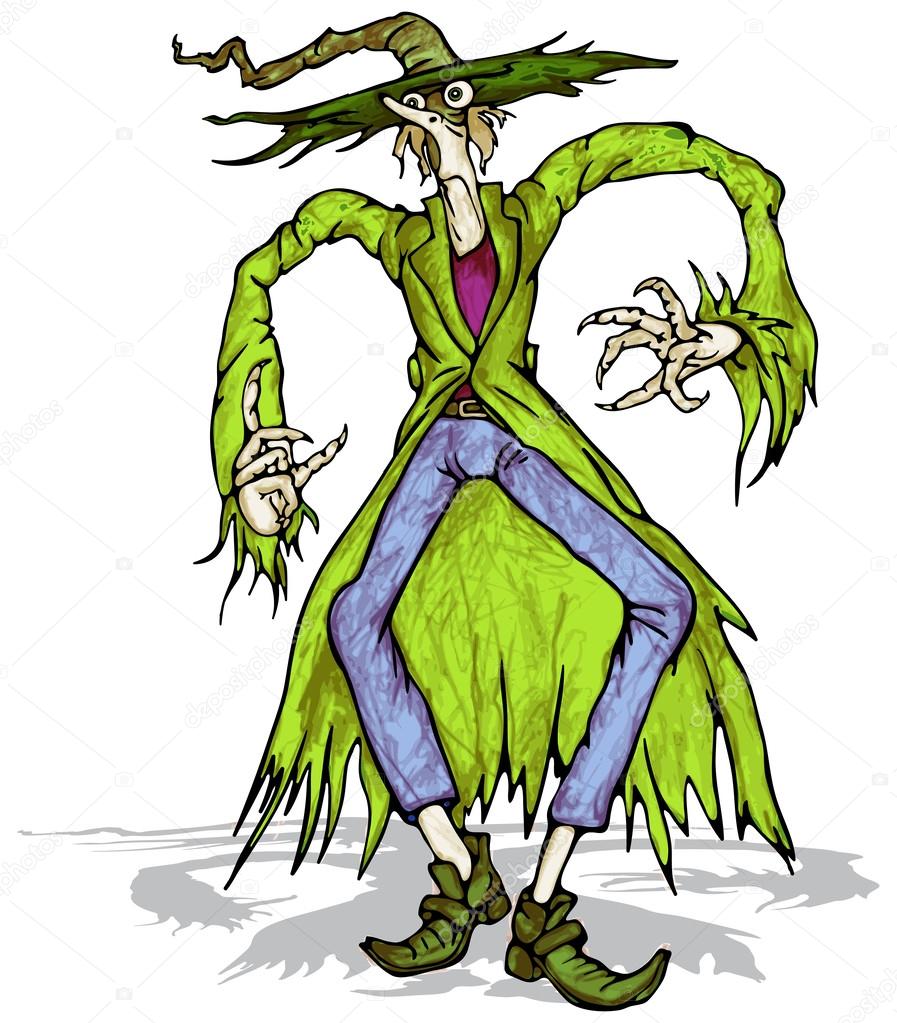 Scarecrow hat clip art | Monster scarecrow hat. — Stock Vector ...