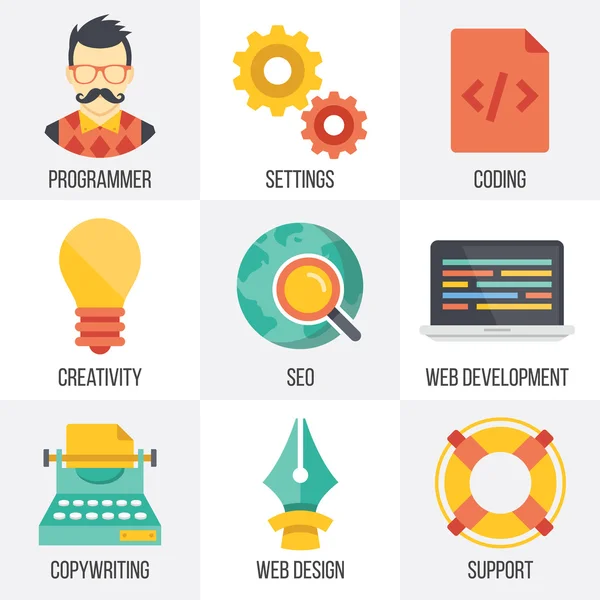 ᐈ Web development icons stock vectors, Royalty Free web development ...