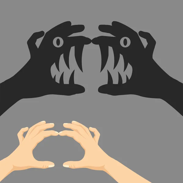 Halloween shadow puppet, Royalty-free Halloween shadow puppet Vector ...