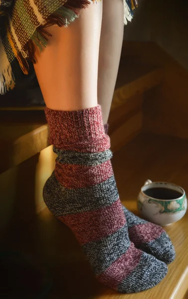 Winter cosy socks - Stock Image - Everypixel