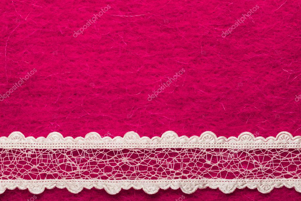 Vintage white lace over pink background — Stock Photo © Voyagerix ...
