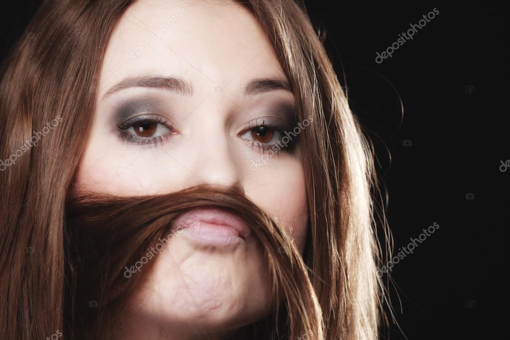 Woman making silly face Stock Photo by ©Voyagerix 70531465