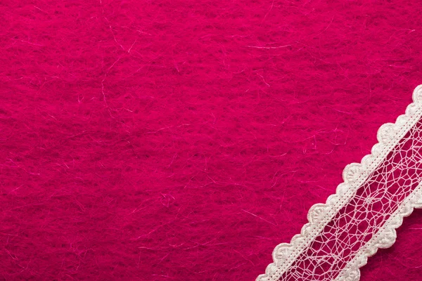 Vintage white lace over pink background — Stock Photo © Voyagerix ...
