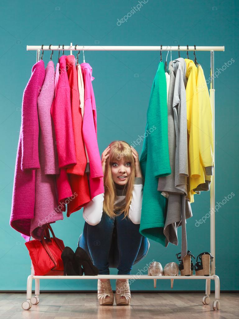 Girl Hiding In The Closet