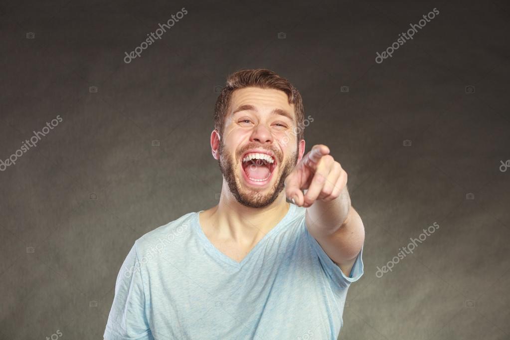 Guy Laughing And Pointing