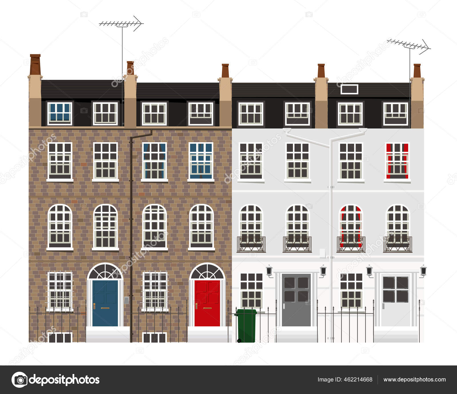 Terraced House Clipart