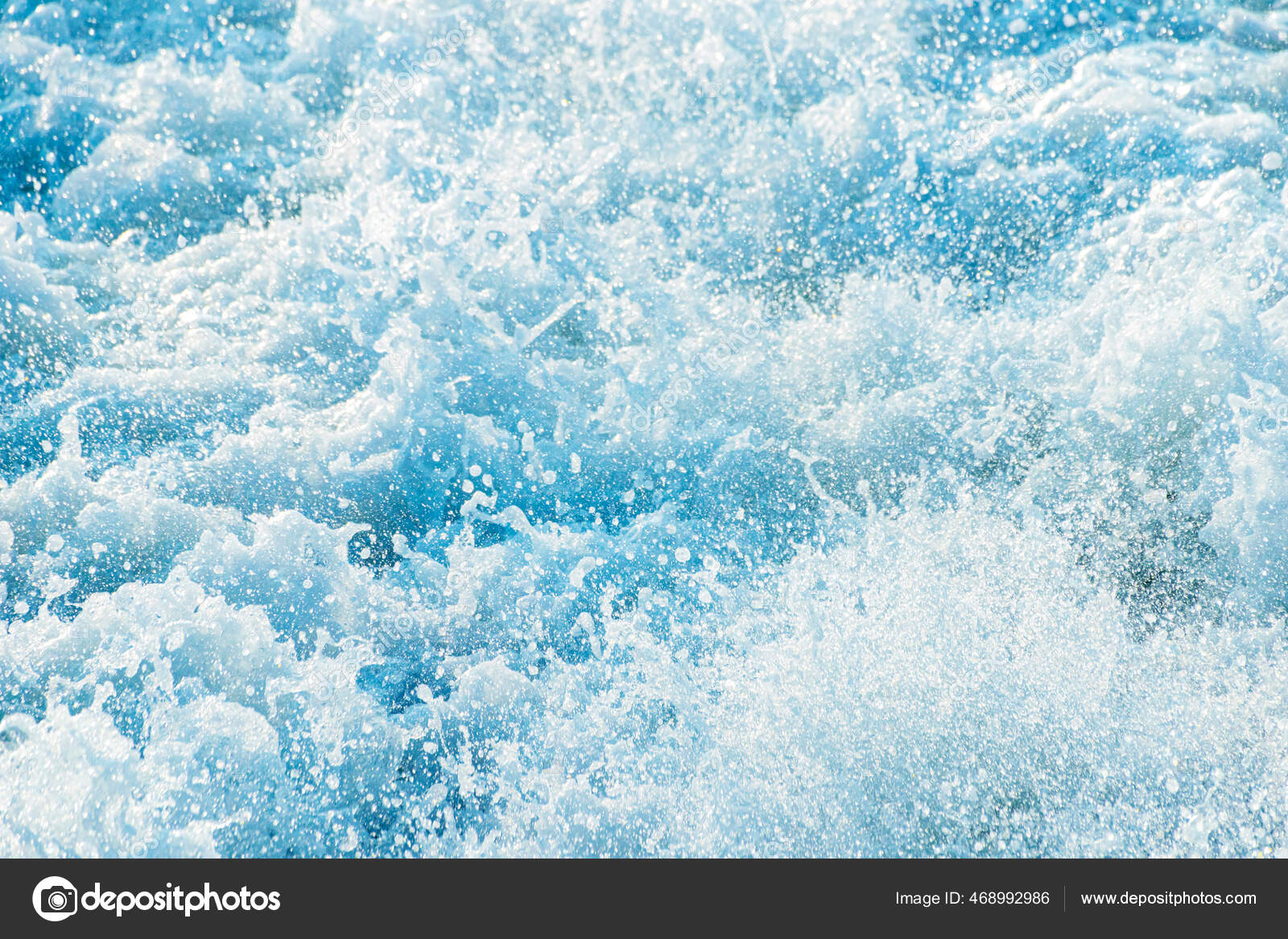 Stream Water Splashed Sea Turned Mist — Stock Photo © jittawit.21 ...