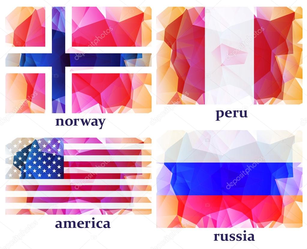 Flags of the world, vector illustration Stock Vector Image by ©v ...