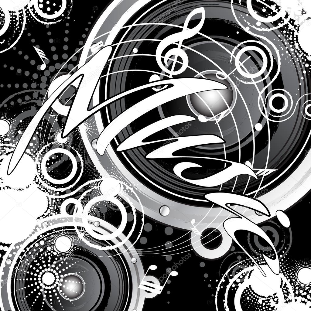 Musical grunge background Stock Vector by ©v.klim2011 76058821