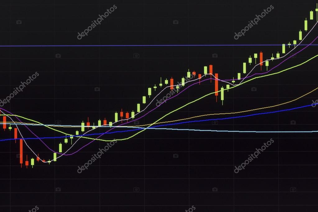 Candlestick chart patterns uptrend ,Stock Market — Stock Photo © toa55 ...