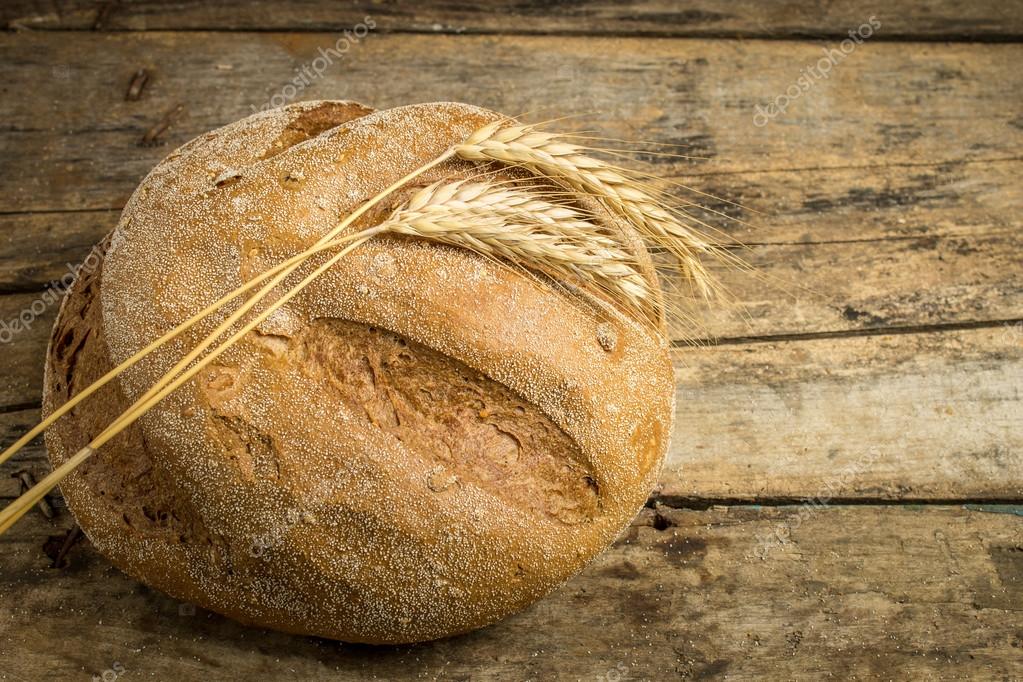 Bakery background. Whole wheat bread Stock Photo by ©serk 58853101