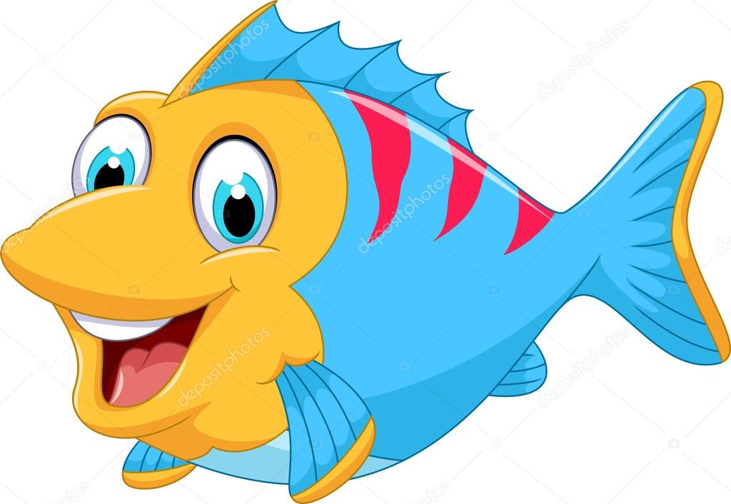 Cute fish cartoon for you design — Stock Vector © starlight789 #114929096