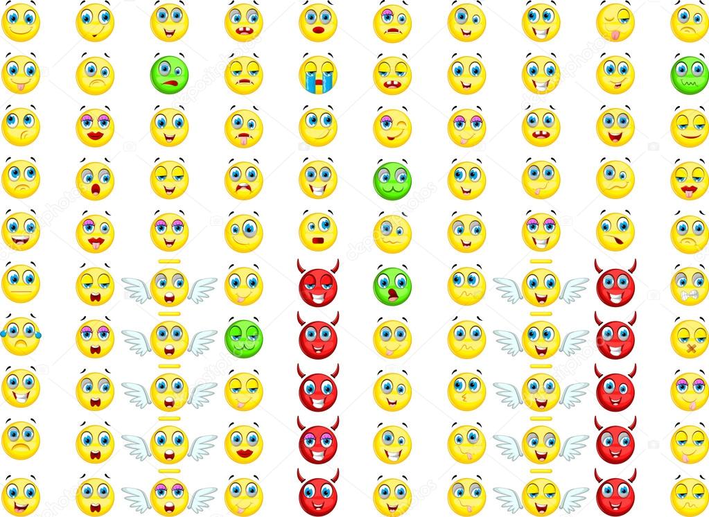 Big emoticon set for you design Stock Vector Image by ©starlight789 ...