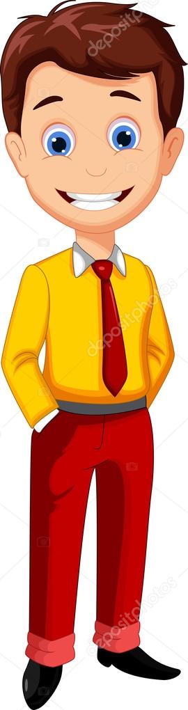 Chico guapo dibujos animados posando — Vector de stock © starlight789 ...