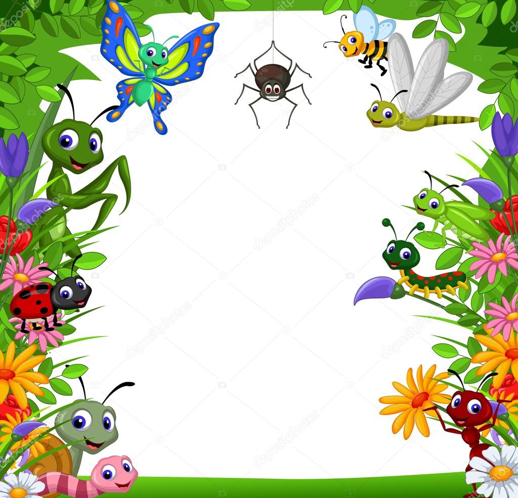 Cute Insect Border 91F