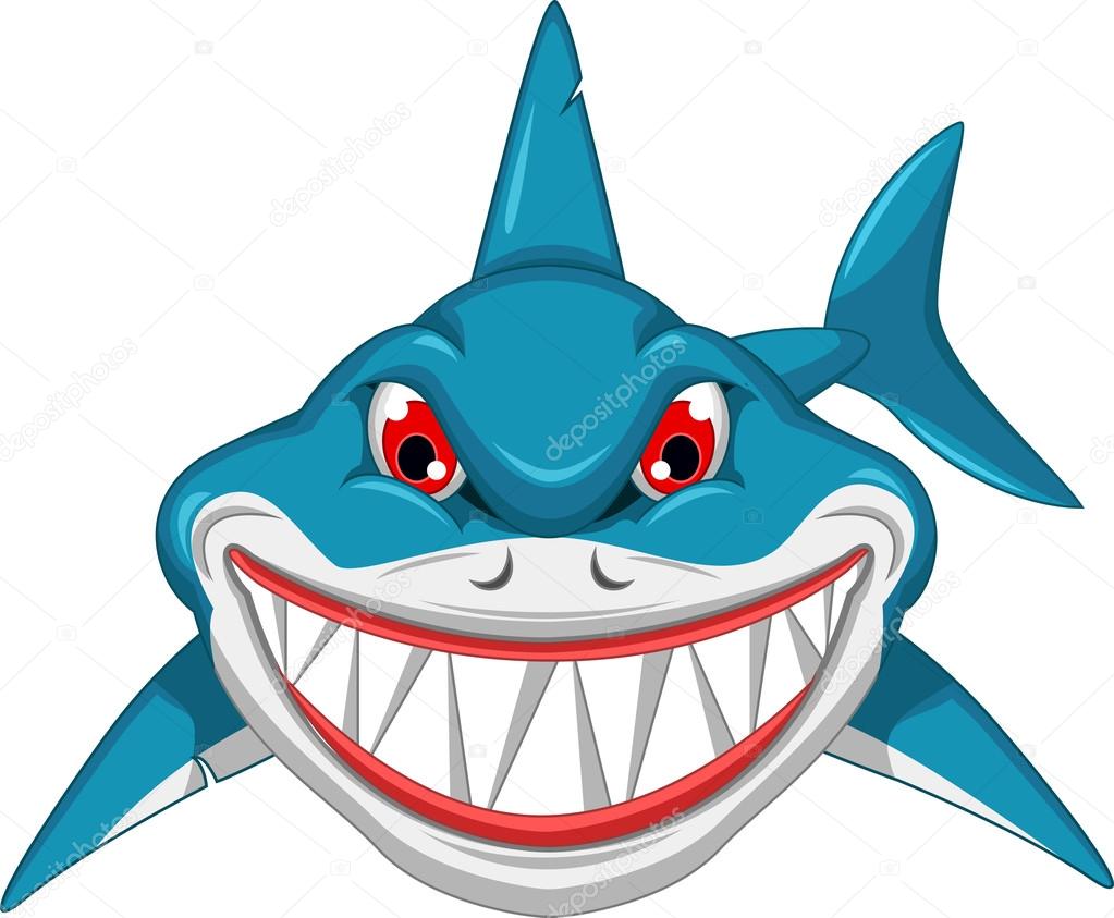 Angry shark cartoon Stock Vector Image by ©starlight789 #67926815