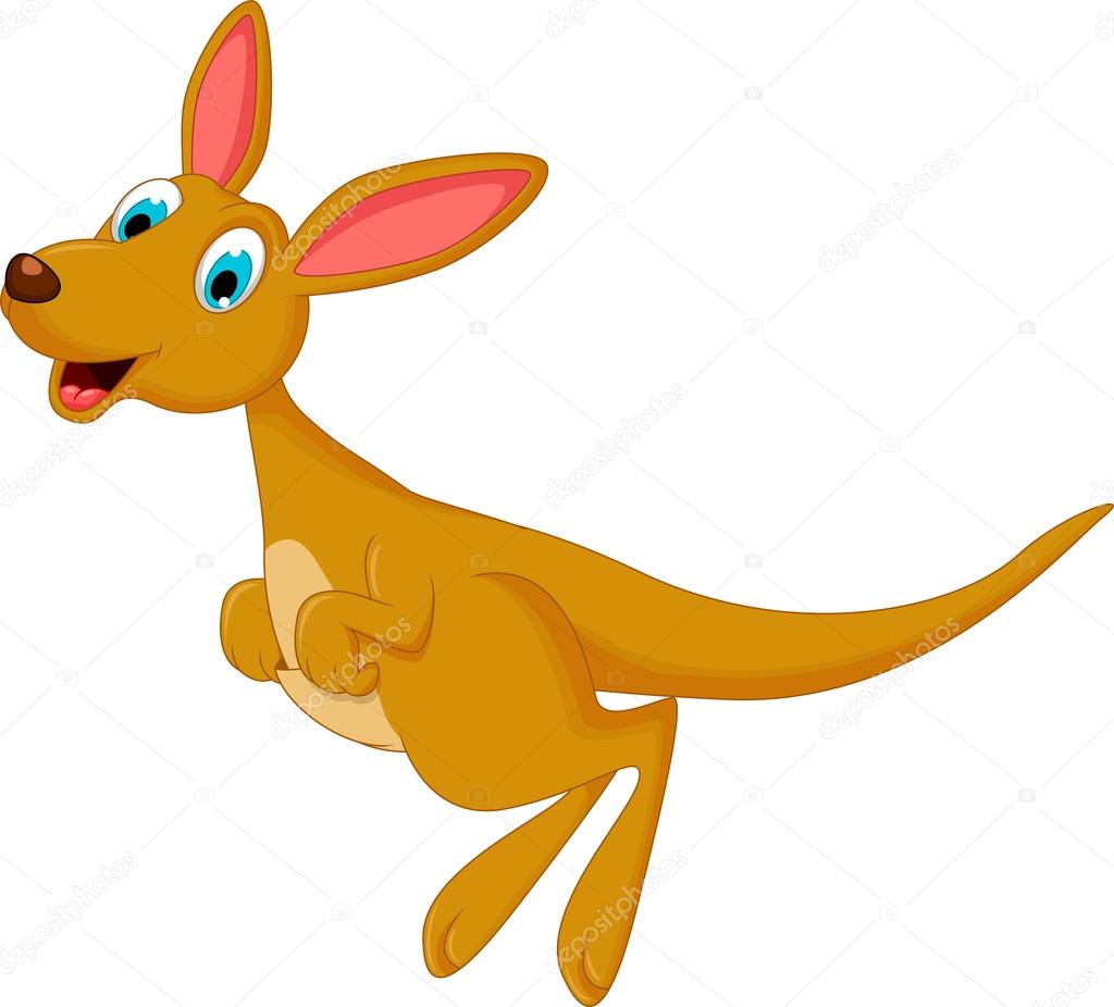 Cartoon kangaroo jumping Stock Vector Image by ©starlight789 #70387295