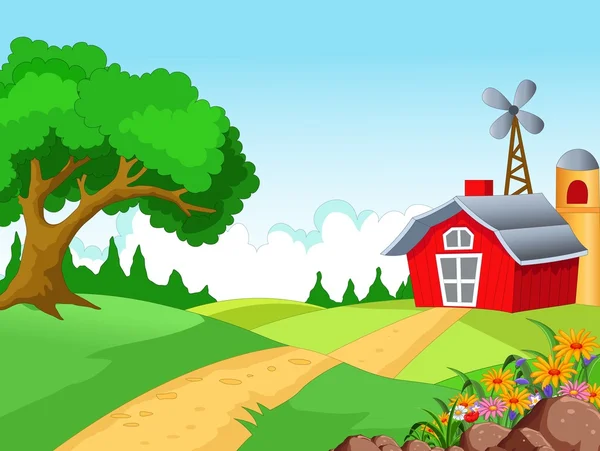 Farm Vector Background