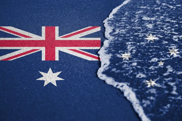 Flags beach australia Stock Photos, Royalty Free Flags beach australia ...
