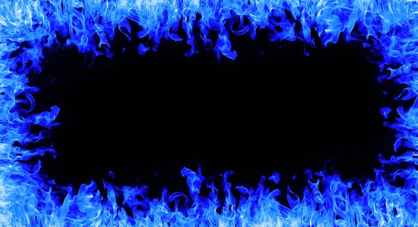 Blue Fire smoke frame — Stock Photo © trybex #40181879