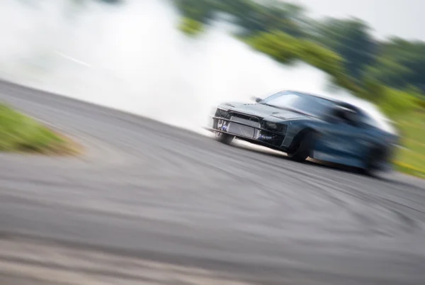 Very fast driving, motion blur drift - Stock Image - Everypixel